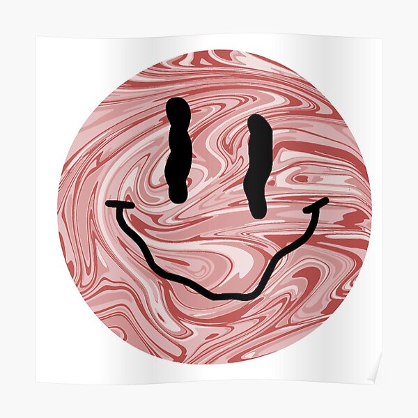 "Marble Smiley Face" Poster for Sale by HudsonMcKenna | Redbubble