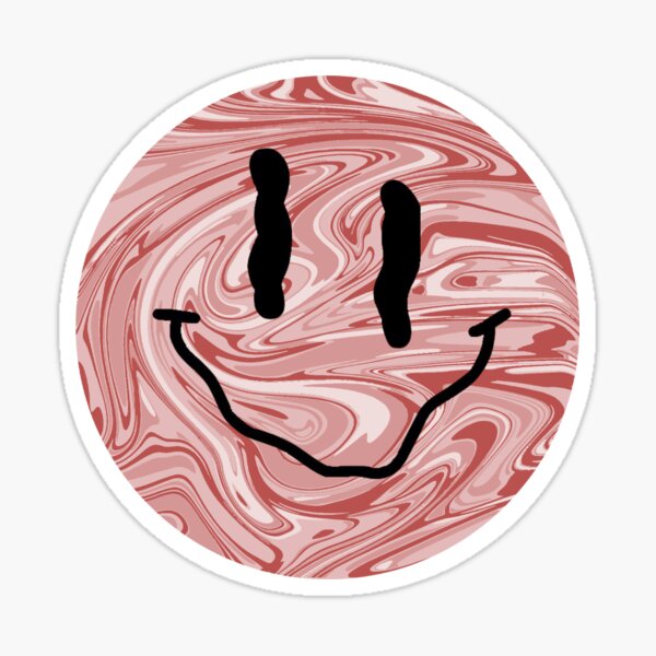 "Marble Smiley Face" Sticker for Sale by HudsonMcKenna | Redbubble