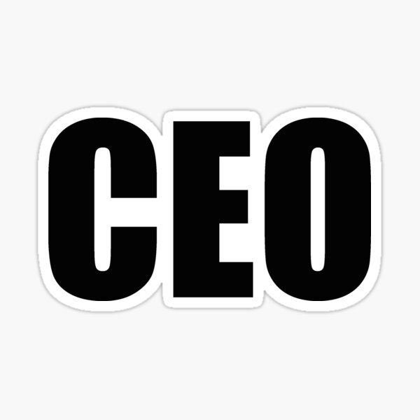 "CEO | CEO design " Sticker by Yawarhassan9621 | Redbubble