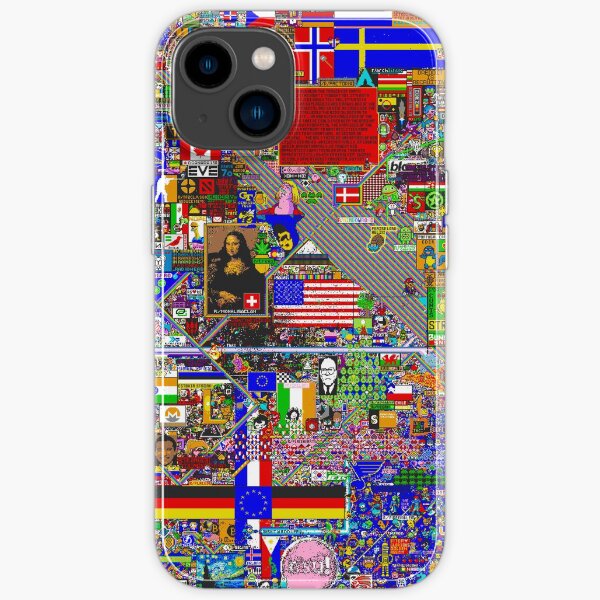 "Reddit /r/Place 12K resolution (42 hours)" iPhone Case for Sale by ...