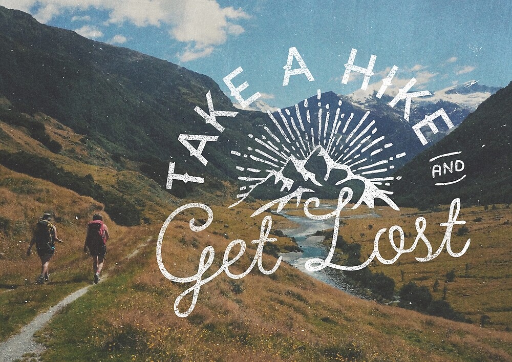 "TAKE A HIKE" by cabinsupplyco | Redbubble