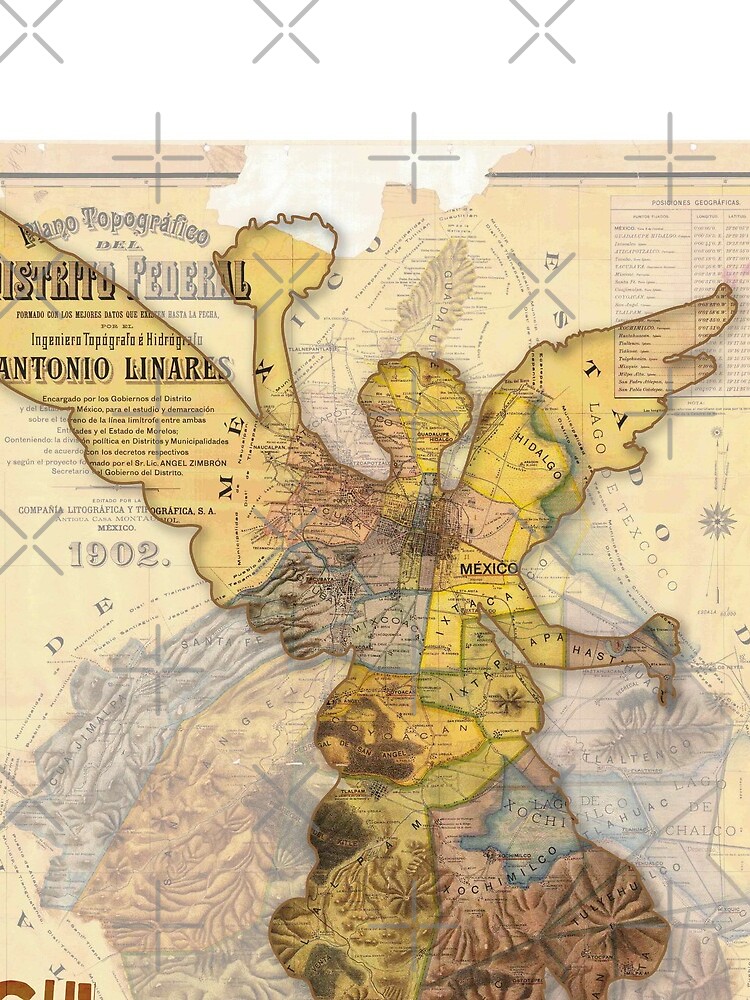 "Angel Vintage Map DF / Chilango Pride / Orgullo Chilango" Mini Skirt ...