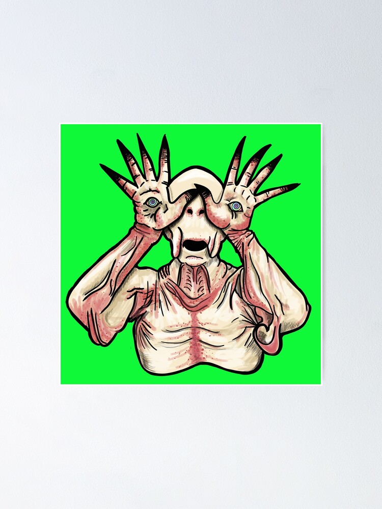 "Pale Man - Hypno Eyes - Pan's Labyrinth - Bold Monster Design" Poster ...