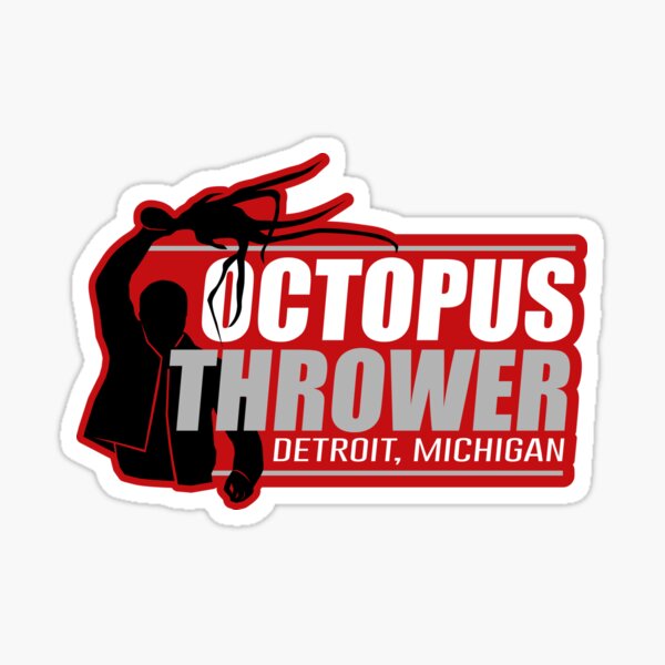 "Octopus Thrower" Sticker for Sale by thedline | Redbubble