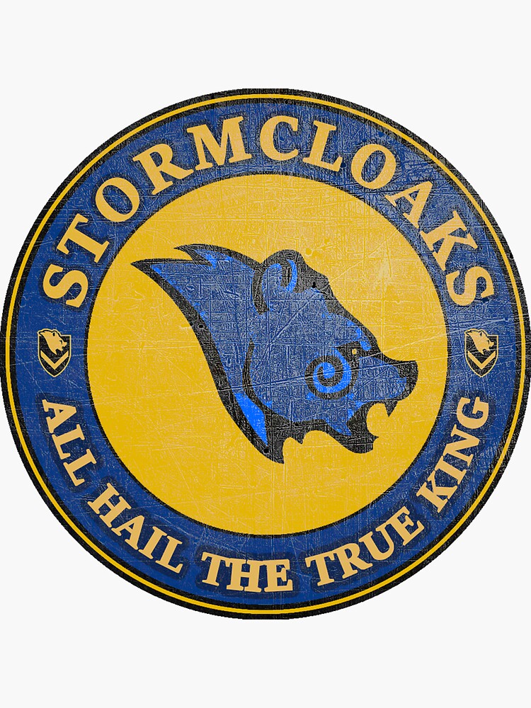 "Skyrim Stormcloaks" Sticker for Sale by VVdesigns | Redbubble