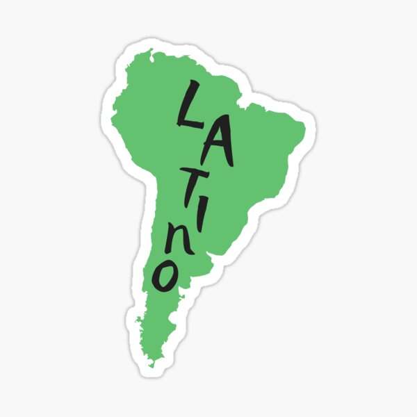 "Latino Sticker" Sticker by designedbymanu | Redbubble