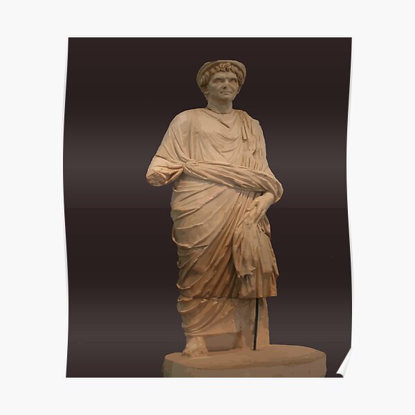 "Statue of A Roman Priest Wearing A Toga " Poster by taiche | Redbubble
