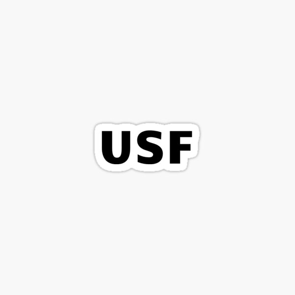"usf" Sticker by USFF | Redbubble