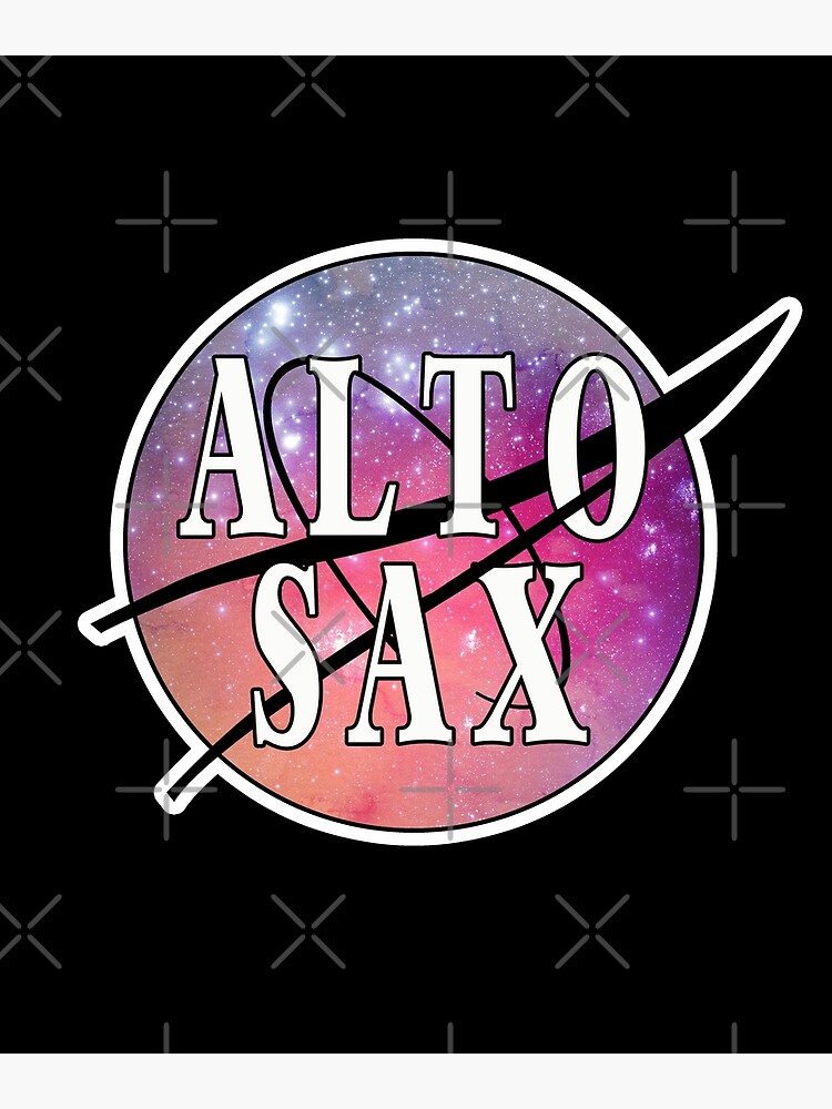 "Alto Saxophone Space Milky Way" Poster for Sale by 2djazz | Redbubble