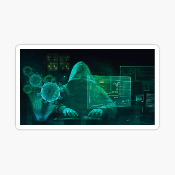 Cyber Security Binary Code Hacking Matrix Hacker Sticker For Sale By Tobyham1996 Redbubble