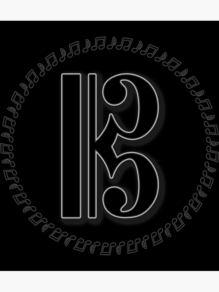 "Alto Or Tenor Clef Music Note Design C-Clef " Poster for Sale by ...