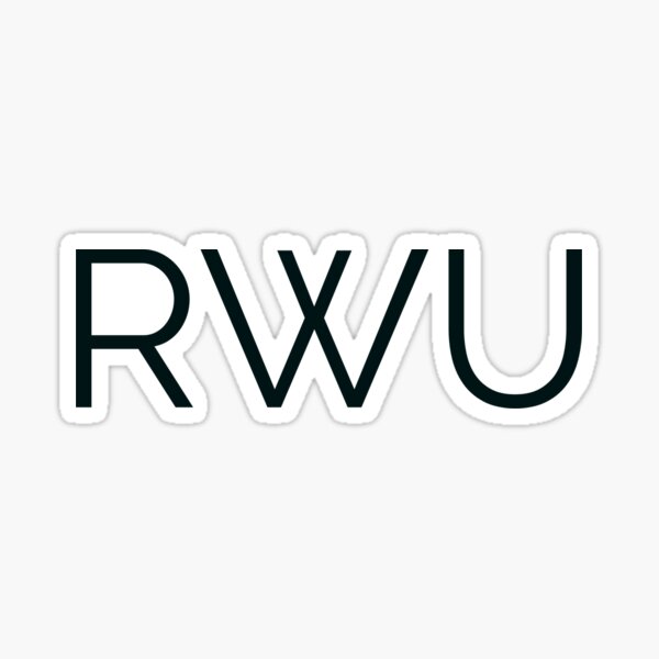 "rwu - roger williams university" Sticker by designeyy | Redbubble