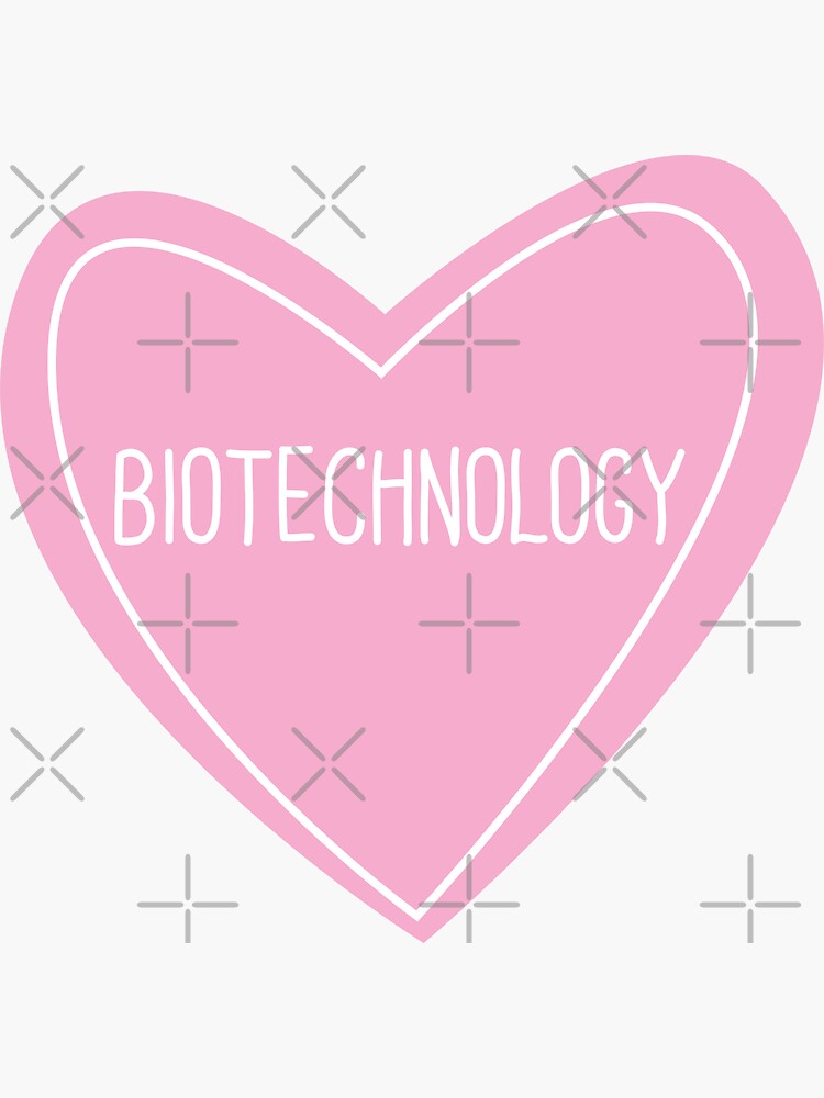 "Biotechnology Heart" Sticker by teesaurus | Redbubble