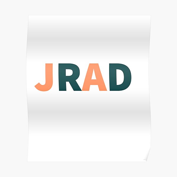 "JRAD" Poster for Sale by designeyy | Redbubble