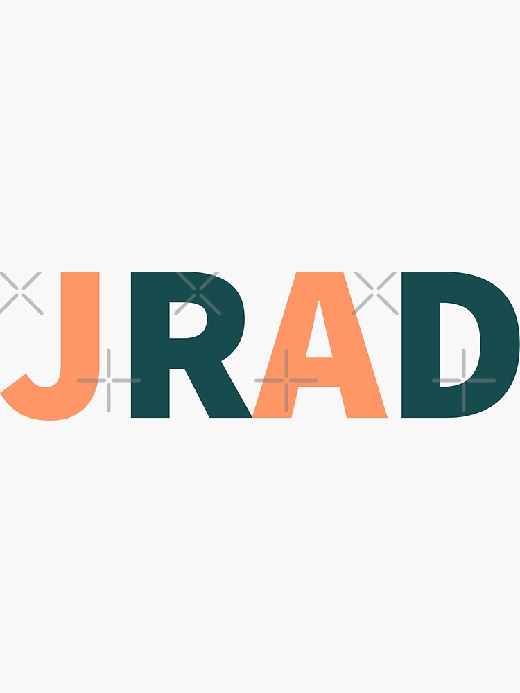 "JRAD" Sticker by designeyy | Redbubble