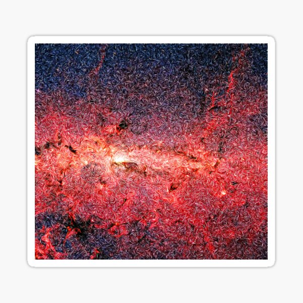 "Milky Way Galaxy" Sticker by Hamza-has | Redbubble