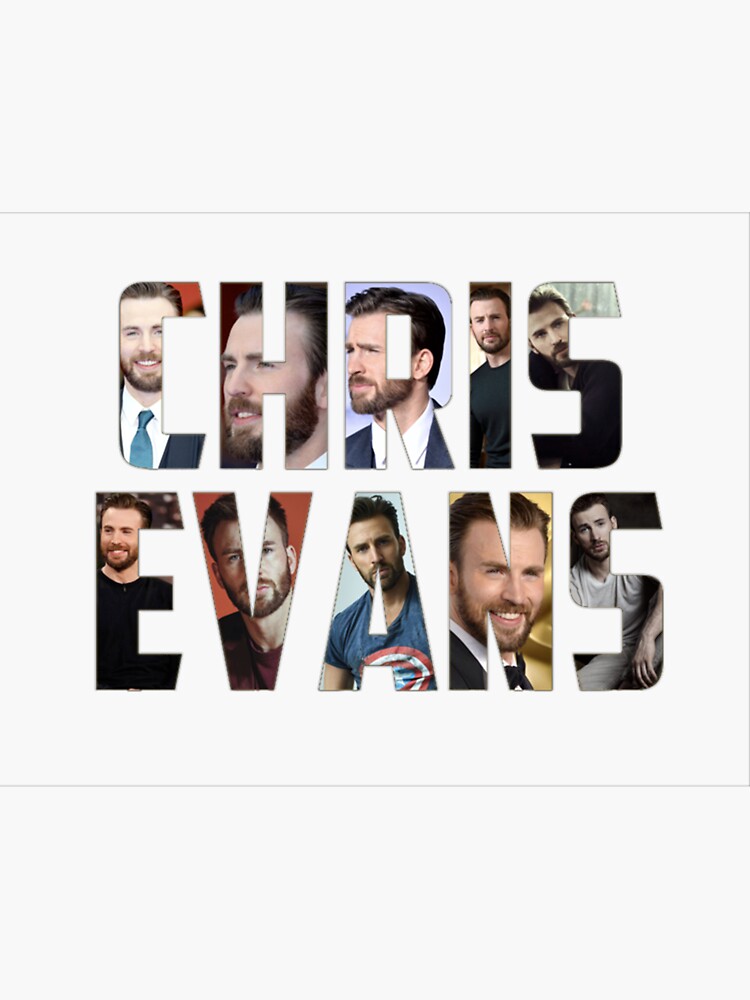 "Chris Evans" Sticker by Danab4242a | Redbubble