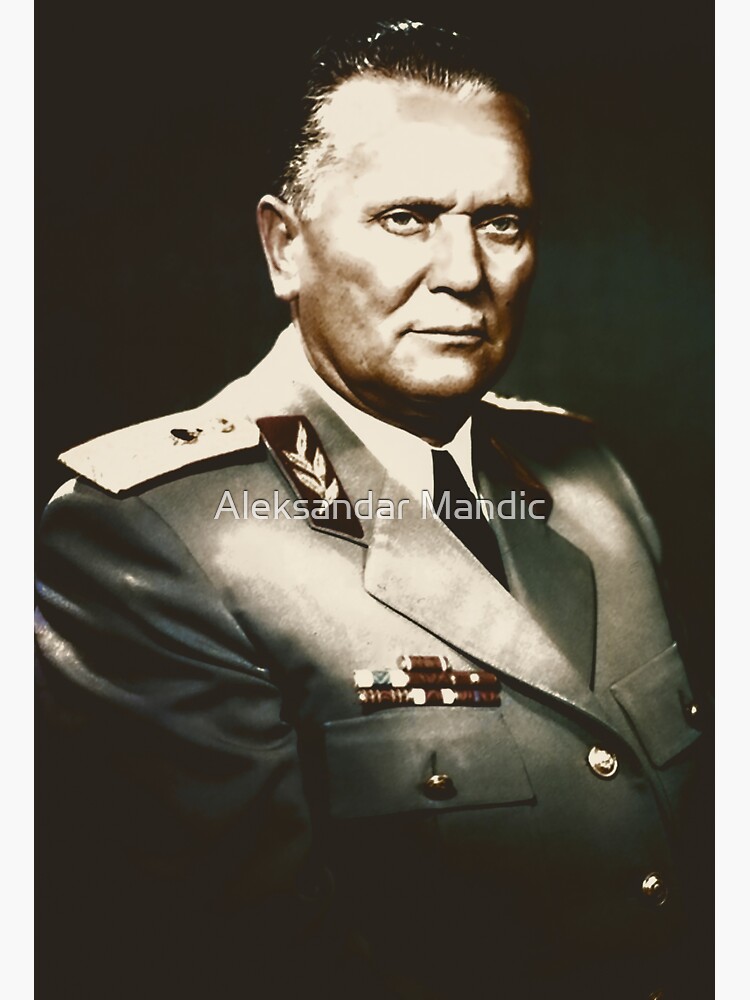 "President Tito Portrait" Sticker for Sale by Aleksandar Mandic | Redbubble