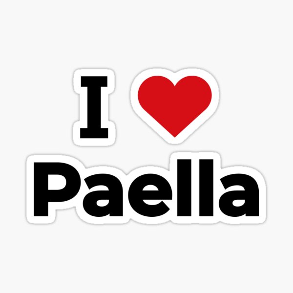 "I love Paella" Sticker by Moyanana | Redbubble