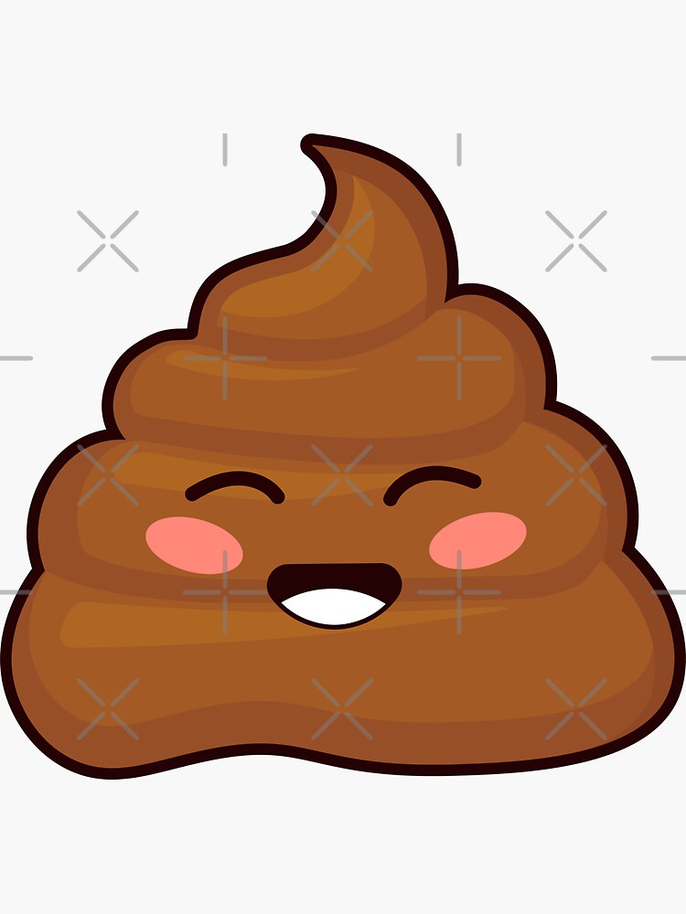 "Cute Poop" Sticker by KawaiSticker | Redbubble