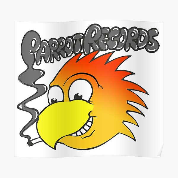 "Parrot Records retro design, remastered v3 in full colour!" Poster by ...