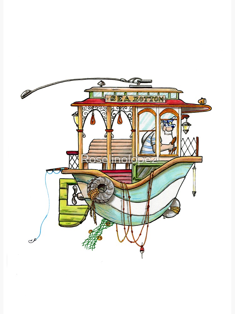 "The wonderful tramboat" Sticker for Sale by Roselinolopez | Redbubble