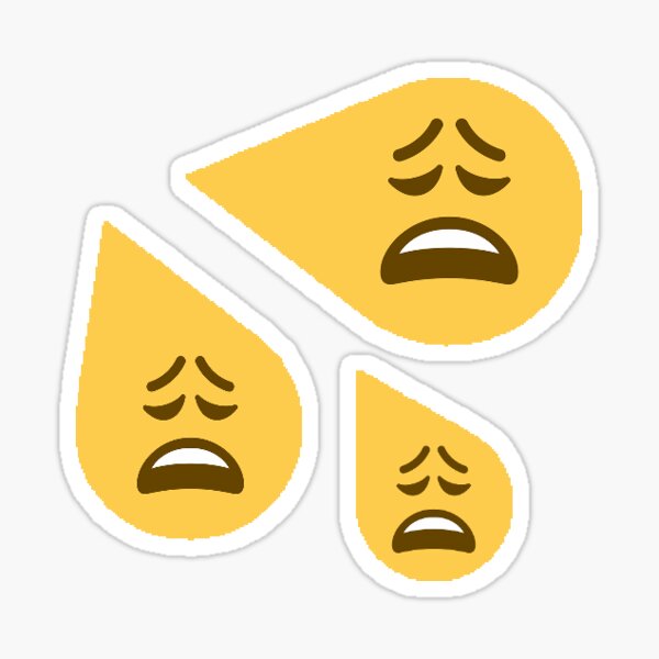 "Weary Face" Sticker for Sale by Zerinty | Redbubble