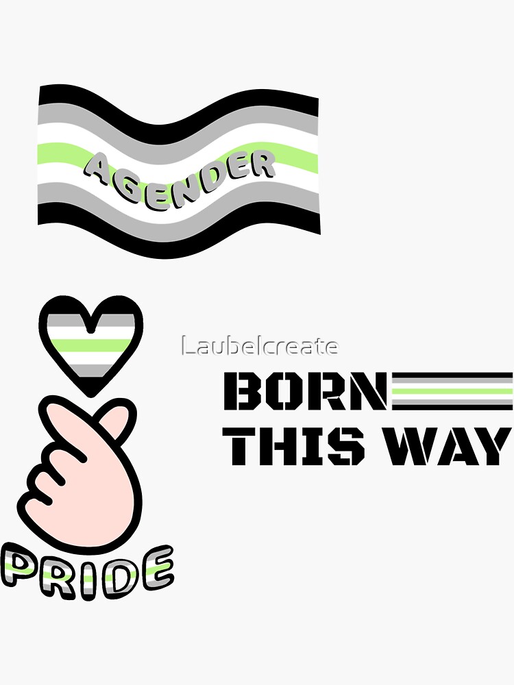 "GENDER Sticker pack" Sticker by Laubelcreate | Redbubble