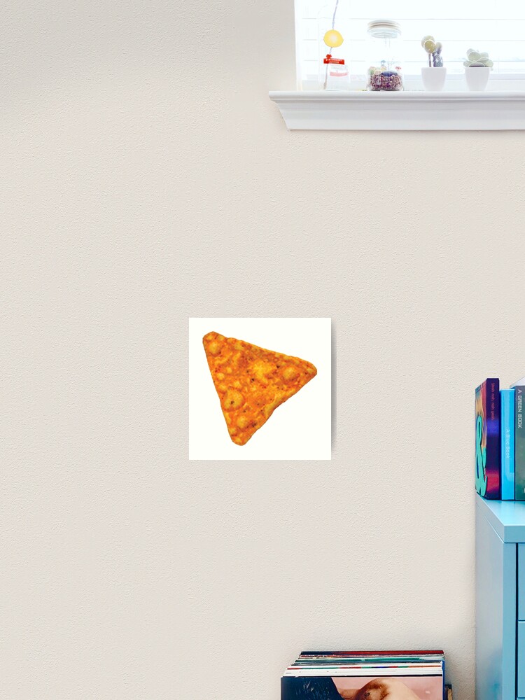 "dorito tortilla chip" Art Print for Sale by Gnarbikememes | Redbubble