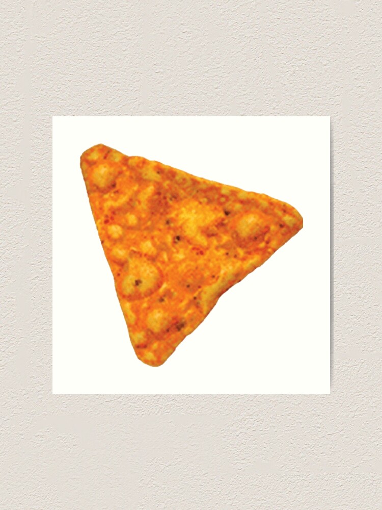 "dorito tortilla chip" Art Print for Sale by Gnarbikememes | Redbubble