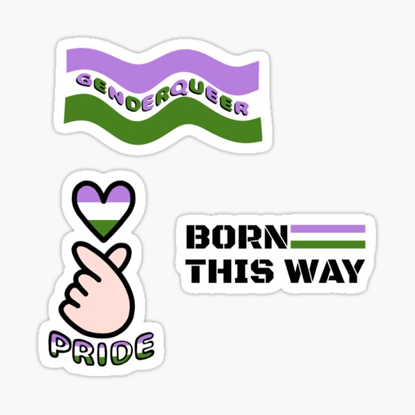 "QUEER Sticker pack" Sticker by Laubelcreate | Redbubble