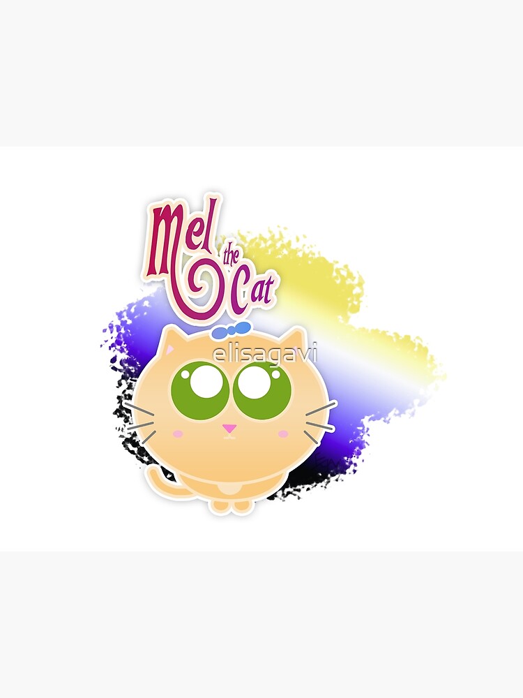 "Mel the Cat Non Binary Pride" Poster for Sale by elisagavi | Redbubble