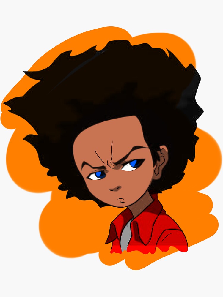 "Boondocks Riley character " Sticker for Sale by Alee-art17 | Redbubble