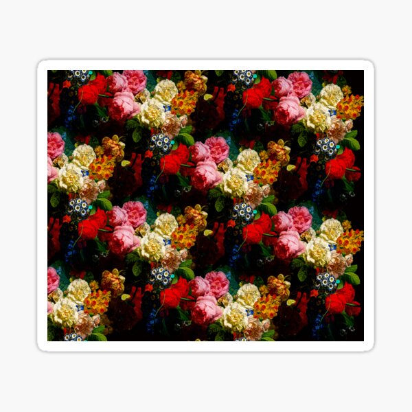 "Baroque Flower Garlands" Sticker by ariellemorris | Redbubble