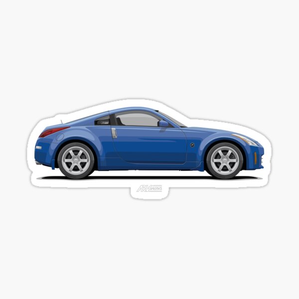 "350Z Z33 Blue" Sticker by ARVwerks | Redbubble