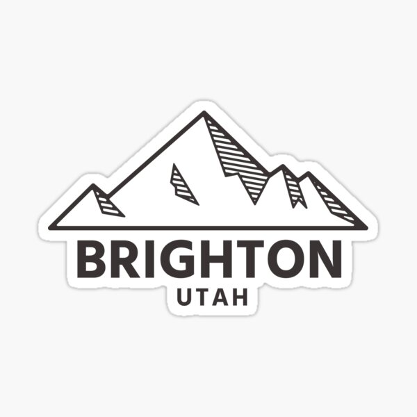 "Brighton Resort - Brighton Mountain Utah UT" Sticker by arthurboutique ...