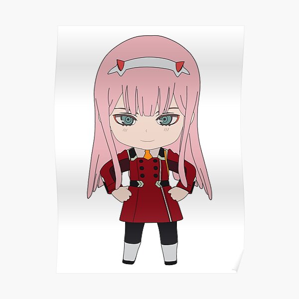 "Zero Two colored" Poster for Sale by angase | Redbubble