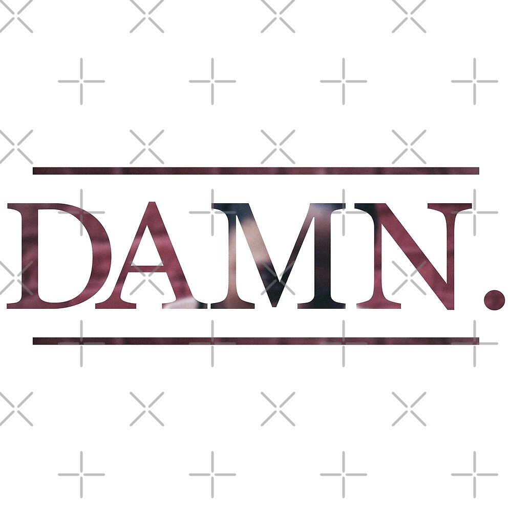 "Kendrick Lamar - DAMN. Stylized Text" by helhol | Redbubble