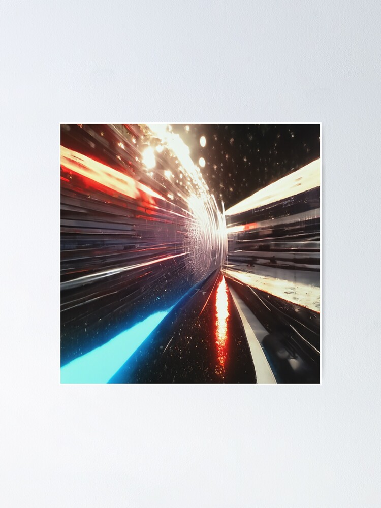 "Warp speed" Poster for Sale by Treetopsun | Redbubble