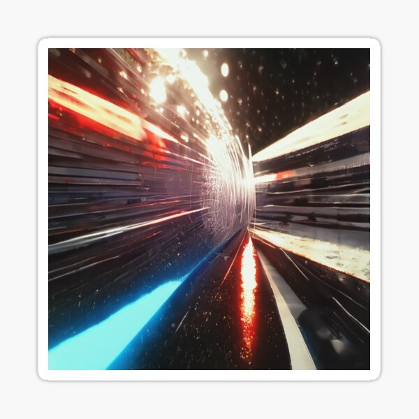 "Warp speed" Sticker by Treetopsun | Redbubble