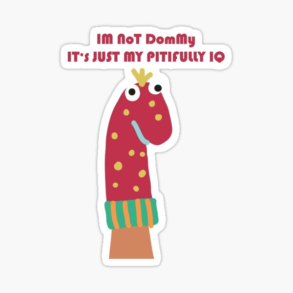 "pitifully " Sticker for Sale by Lemmd | Redbubble