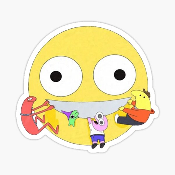 "Smiling Friends" Sticker by shopGUI-SPA | Redbubble