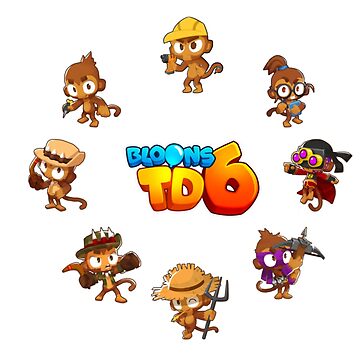 " Monkey Bloons Td 6" Art Print for Sale by tredingin | Redbubble