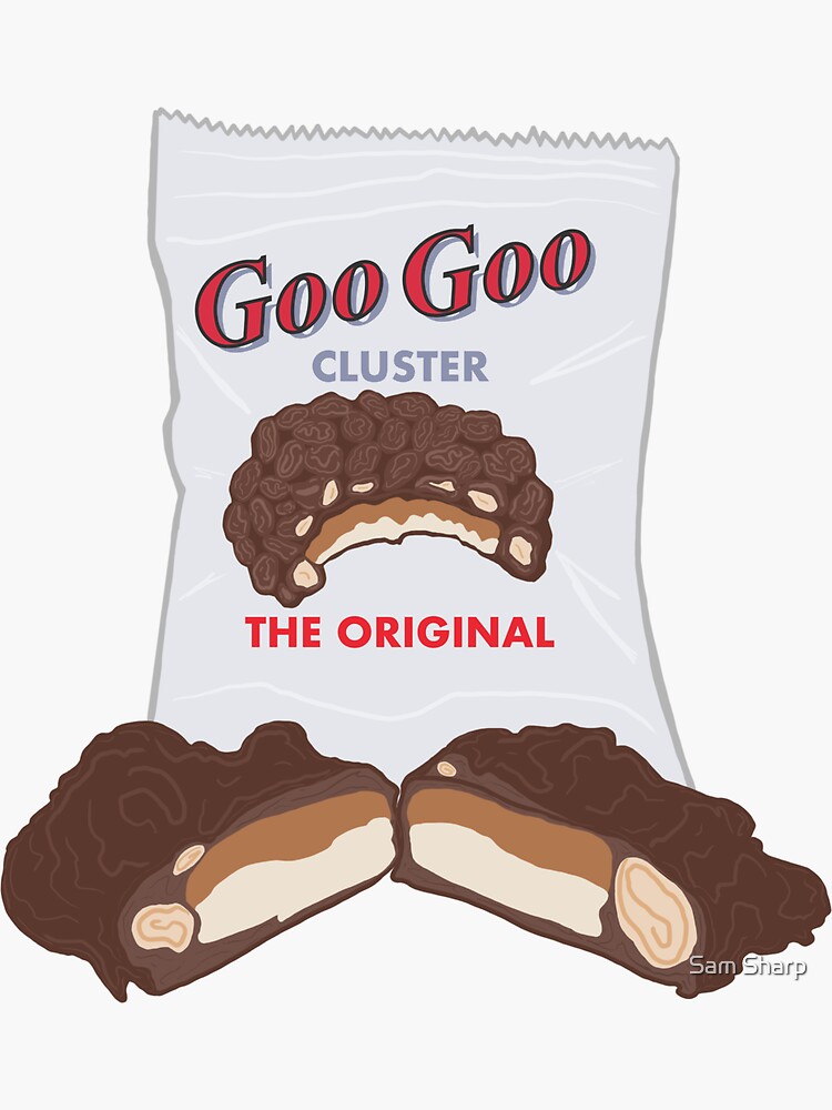 "Goo Goo Cluster" Sticker for Sale by LadyLongLimb | Redbubble