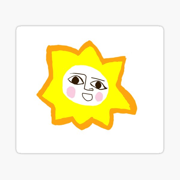 "Sun" Sticker for Sale by YaghuuD | Redbubble