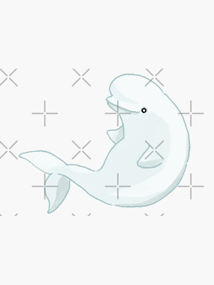 "Beluga Whale" Sticker for Sale by katherineblower | Redbubble