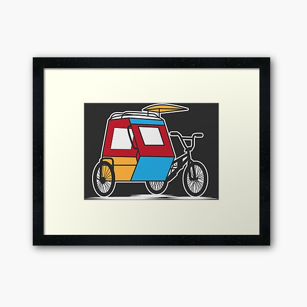 "Padyak Philippines Tricycle" Framed Art Print for Sale by banwa ...