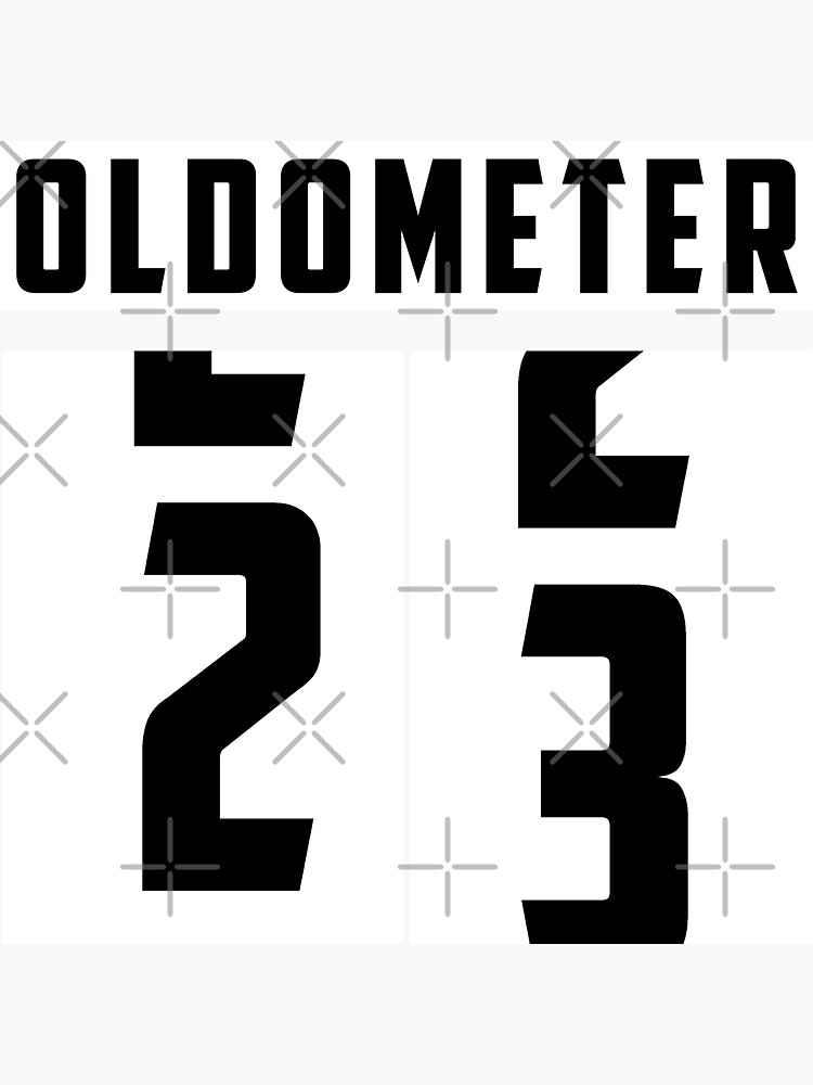 "Oldometer counter Number 23 birthday" Sticker by HeavyStyle | Redbubble
