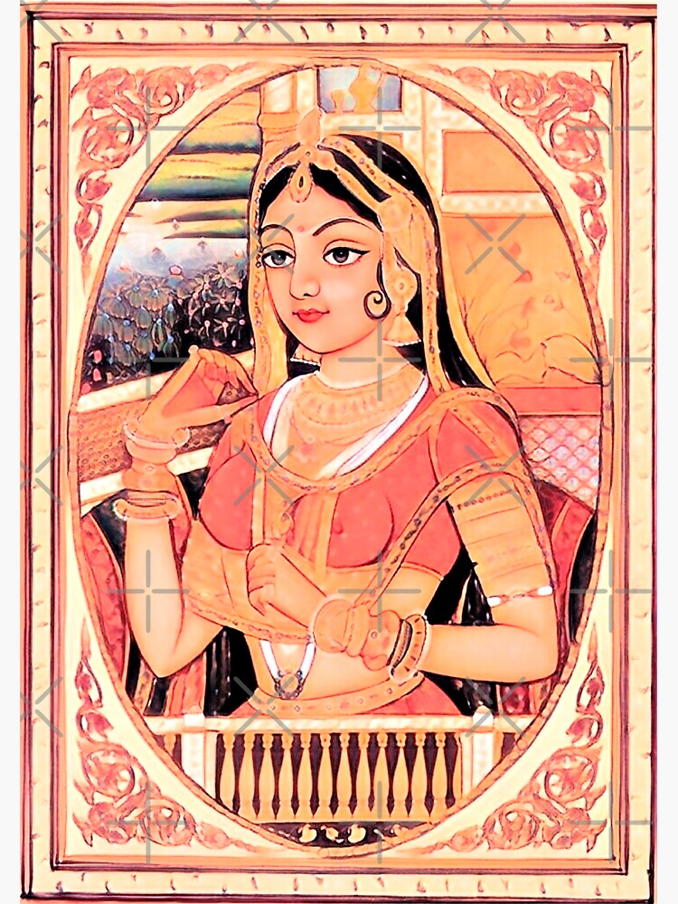 "Rajasthani Rani" Sticker by rradiobombayy | Redbubble