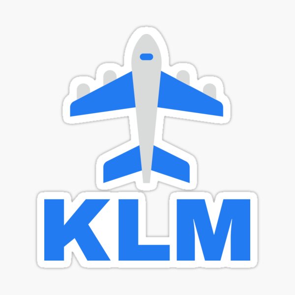"KLM Royal Dutch Airlines" Sticker for Sale by Pixelish | Redbubble